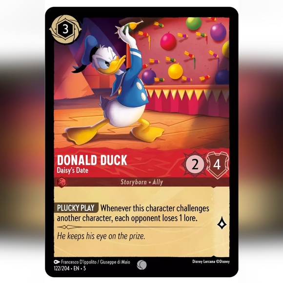 Disney | Toys | Donald Duck Disney Lorcana Trading Card Tcg | Poshmark